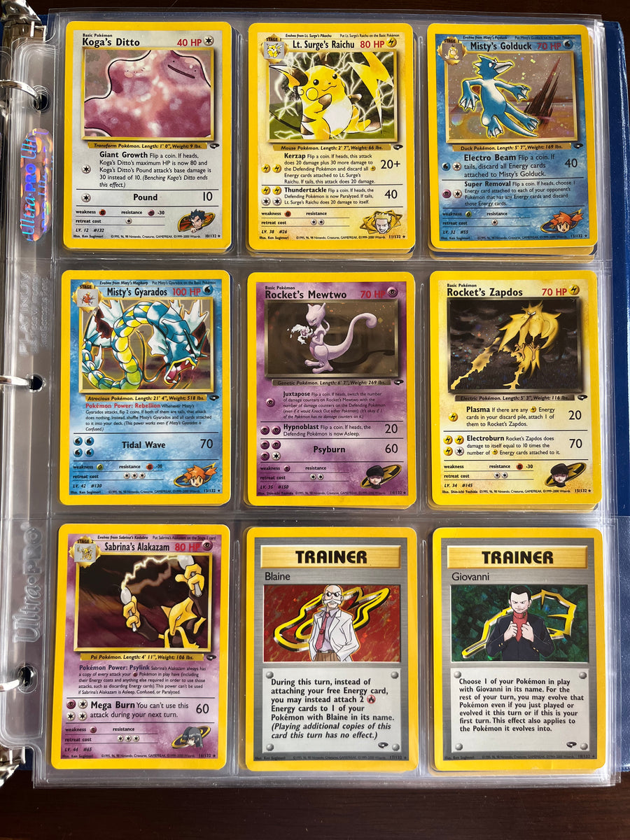 Gym Challenge Complete Master Set (132/132) 2000 [MP-DMG ...