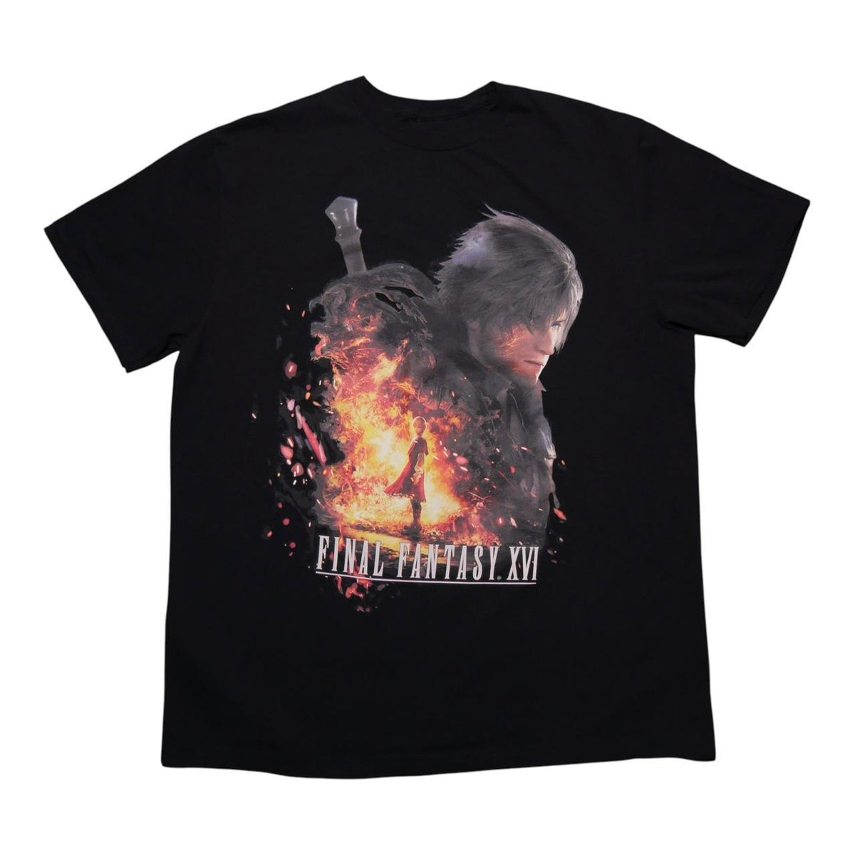 Geeknet Mens Large Final Fantasy XVI Flames Licensed T-Shirt ...