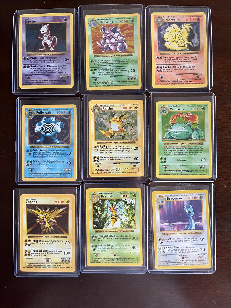 Shadowless Base Set Complete Master Set (102/102) 1999| TradingCardSets.Com