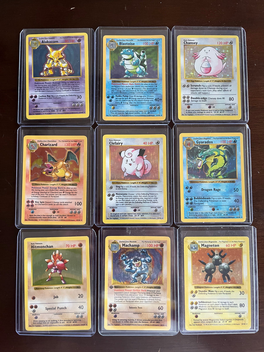 Shadowless Base Set Complete Master Set (102/102) 1999| TradingCardSets.Com
